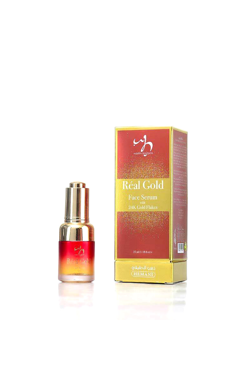 WB by Hemani Real Gold Face Serum With 24K Gold Flakes Golden 35 ML ...